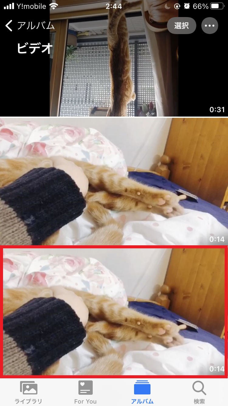 iMovieを使って、iPhoneで動画にBGMをつける